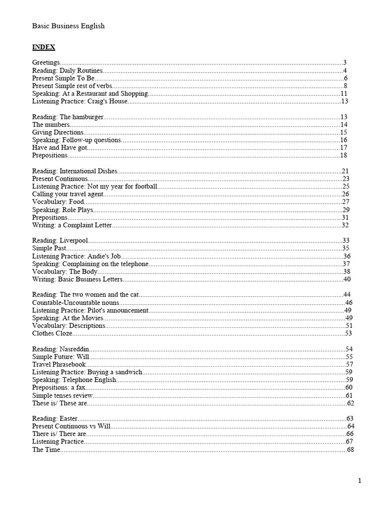 Manual Inglés Básico | PDF