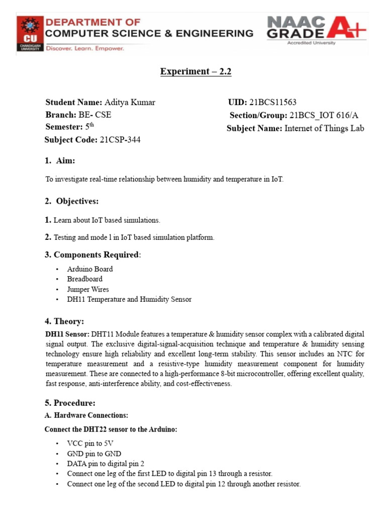 IoT 2.2 | PDF | Arduino | Internet Of Things