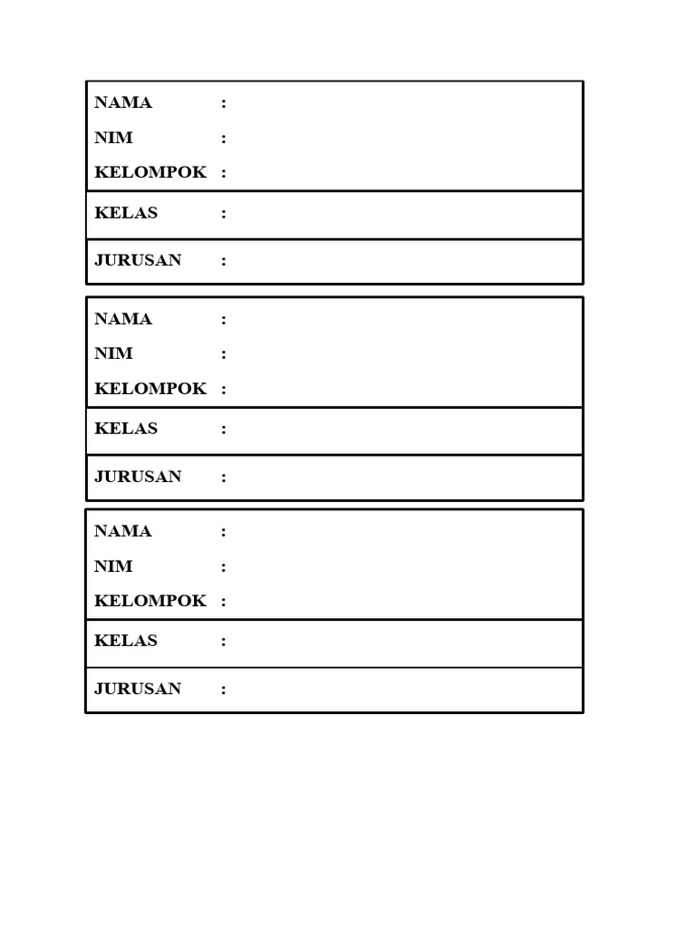Format Nama Di Map | PDF