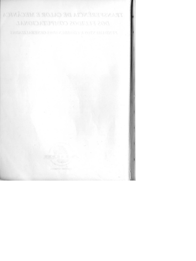 Transferencia de Calor e Mecanica Dos Fluidos Computacional Maliska ...