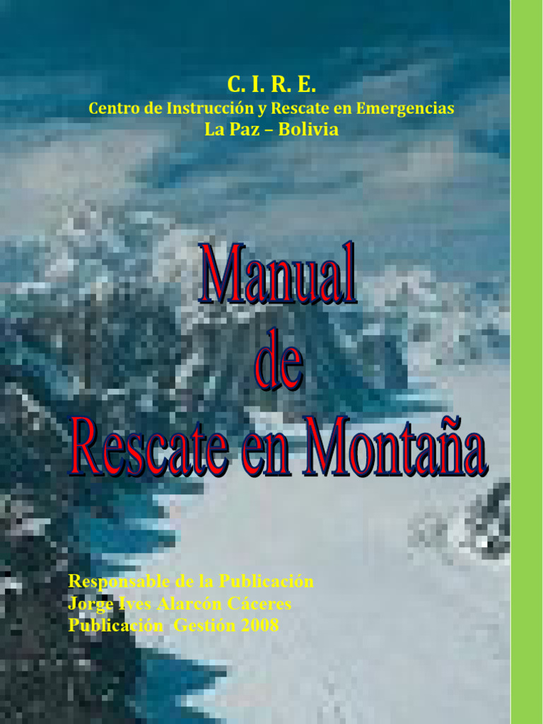 4.- Manual de Rescate en Montaña | PDF | Nieve | Montañas
