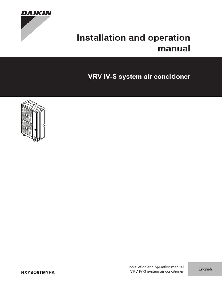 RXYSQ6TYFK - 4PEN524881-1 - 2018 - 02 - Installation and Operation Manual - English | PDF | Pipe ...