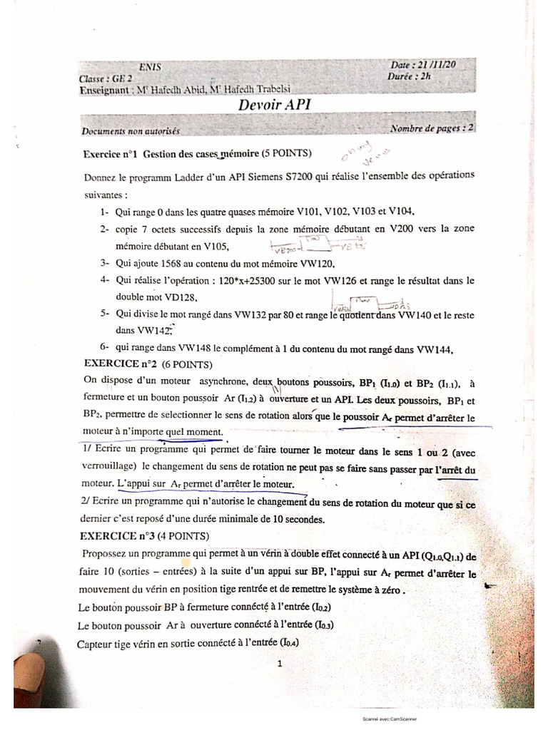 Devoir API 2020 | PDF