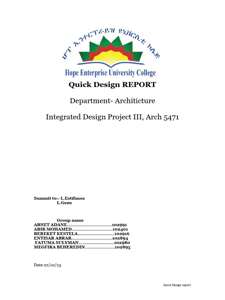 Group 3 Design Report | PDF | Sustainability | Creativity