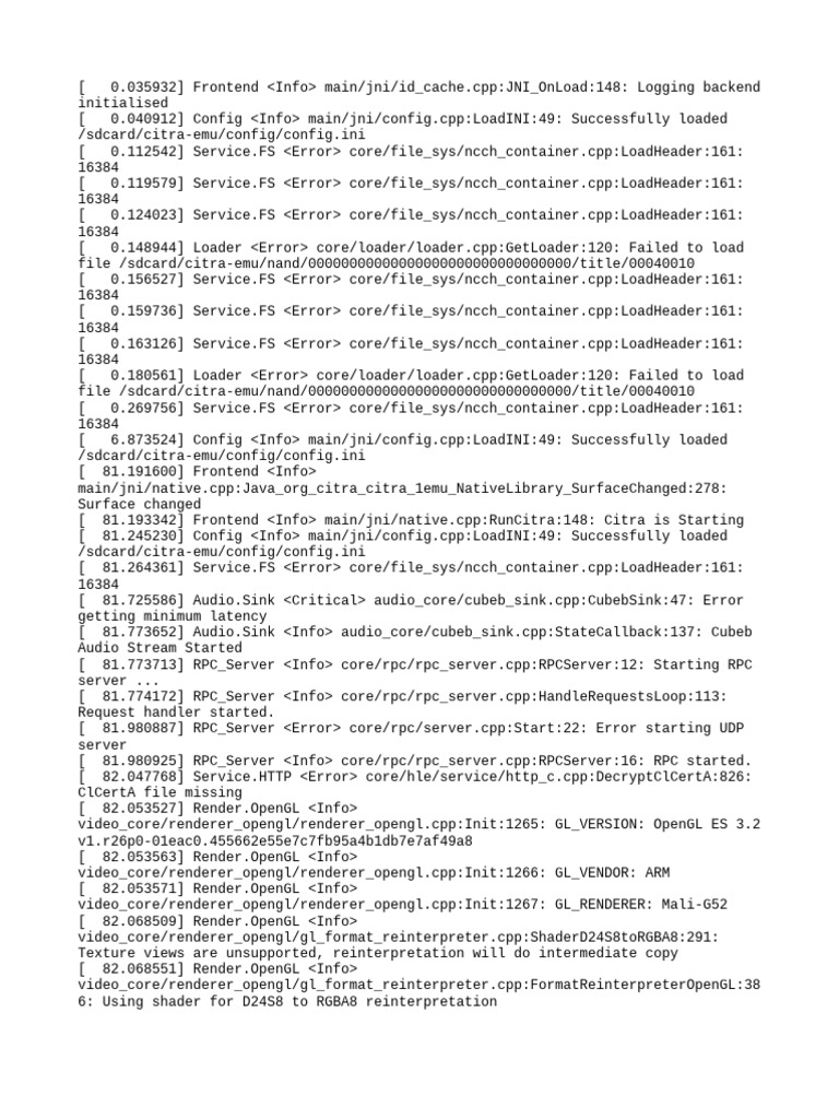 Citra Log | PDF | System Software | Digital Technology Citra Log | PDF | System Software | Digital Technology