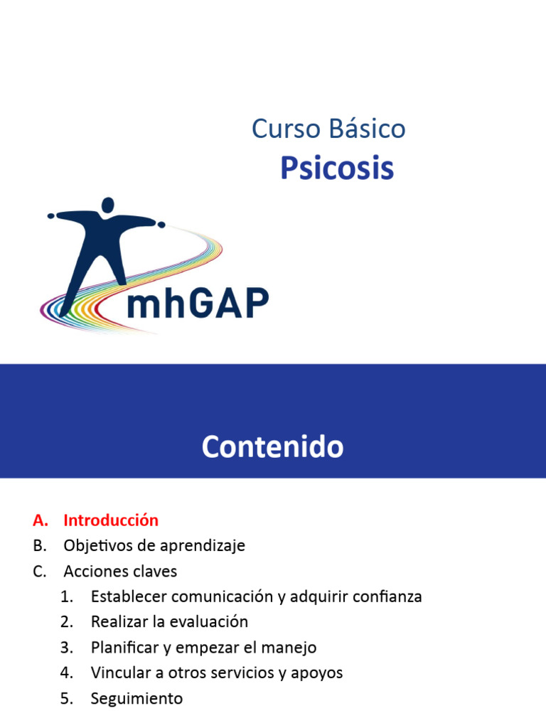 MHGAP Psicosis CLASE | PDF | Psicosis | Antipsicótico