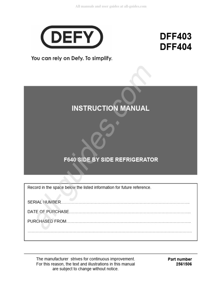 Defy f640 Instruction Manual 16 | PDF