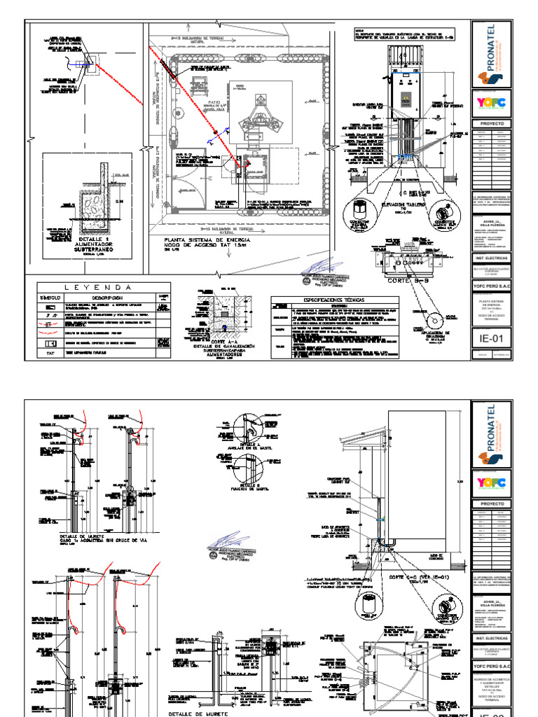 A3450 - LL - VILLA FLORIDA - Instalaciones Electricas - IE01-IE13 | PDF ...