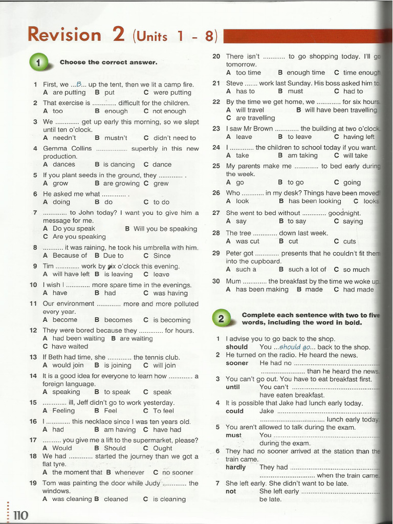 Revision 2 Units 5-8 | PDF