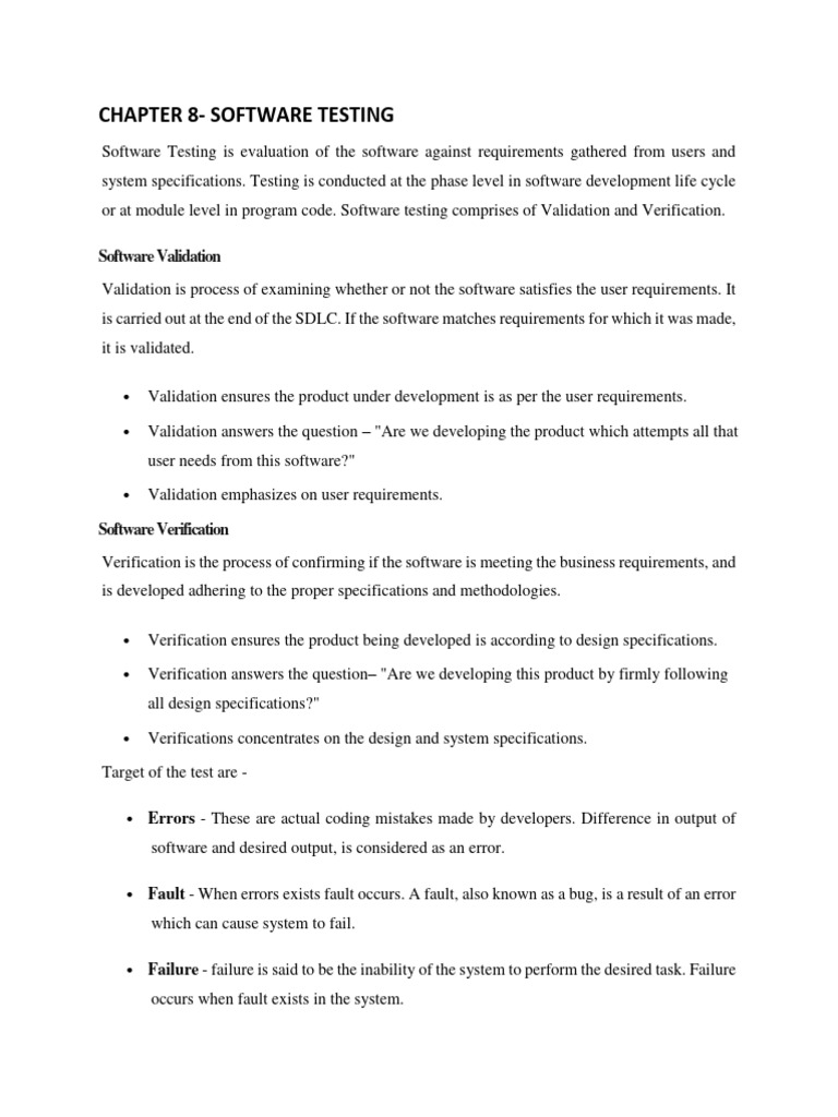 Chapter 8-Software Testing | PDF | Software Testing | Audit