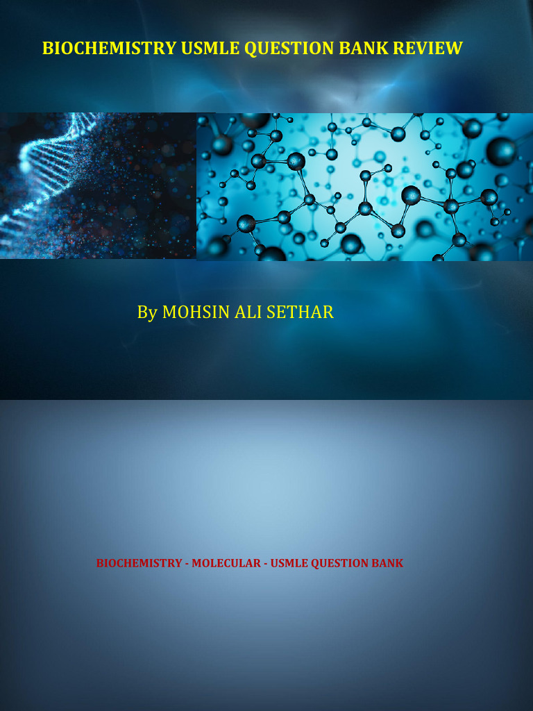 Biochemistry USMLE Question Bank | PDF
