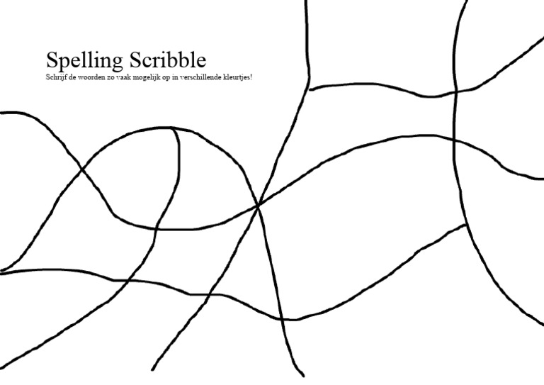 Spelling Scribble | PDF
