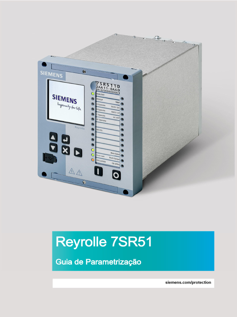 Guia de Parametrização 7SR5111 | PDF | Transformador | Rede de computadores