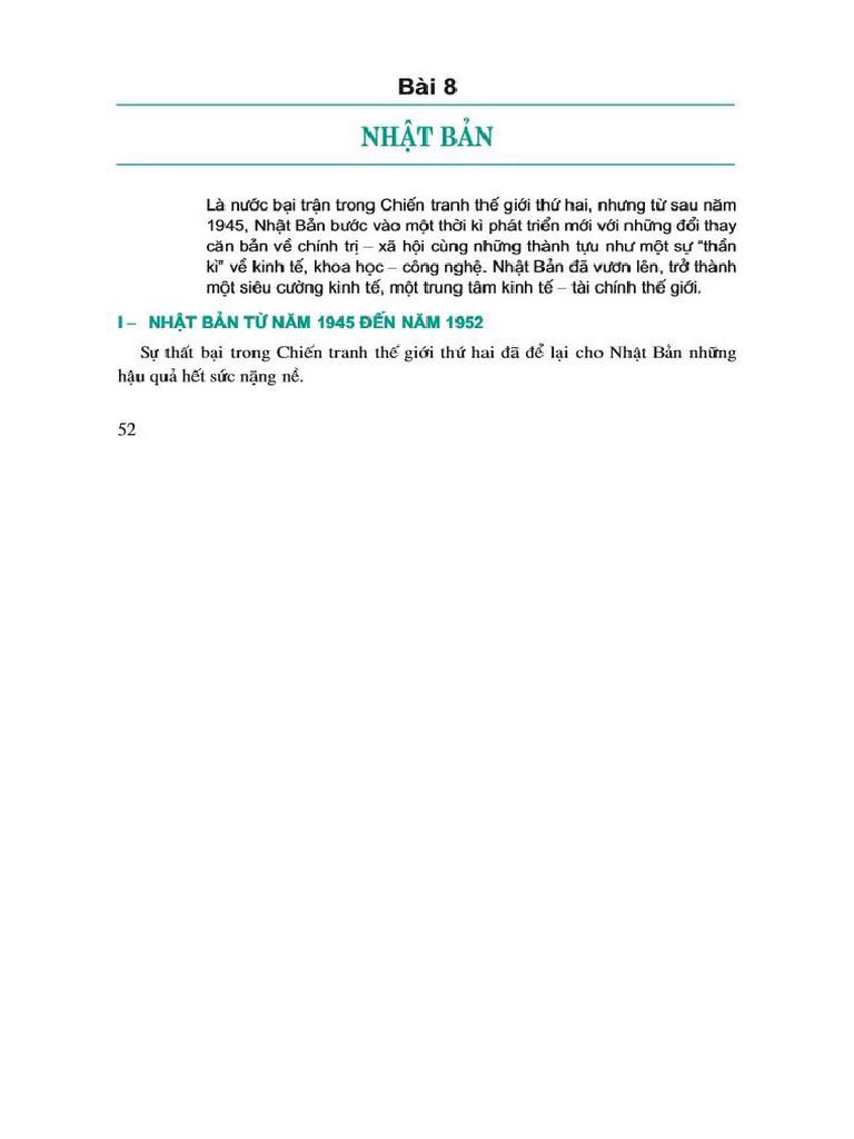 Sach Giao Khoa Lich Su Lop 12 Bai 8 Nhat Ban | PDF