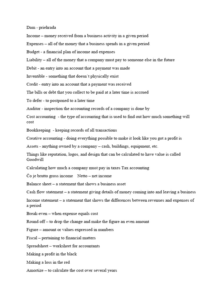 Business English Vocabulary | PDF