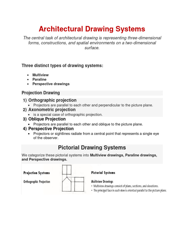 Architectural Drawing Systems | PDF | Computer Vision | Imaging