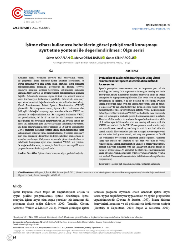 Itme Cihaz Kullan C S Bebeklerin G Rsel Peki Tirmeli Konu May Ay RT ...