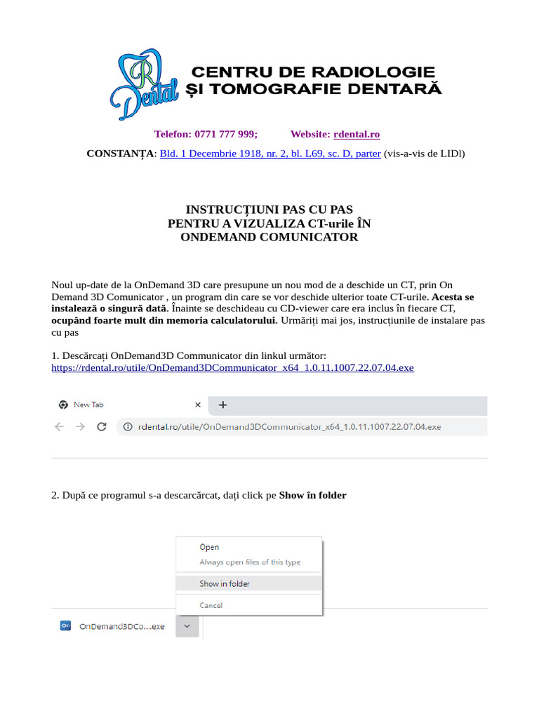 Instructiuni Vizualizare Ondemand | PDF