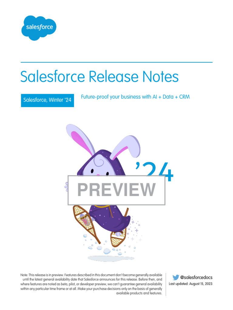 Salesforce Winter24 Release Notes Pdf Cloud Computing World Wide Web