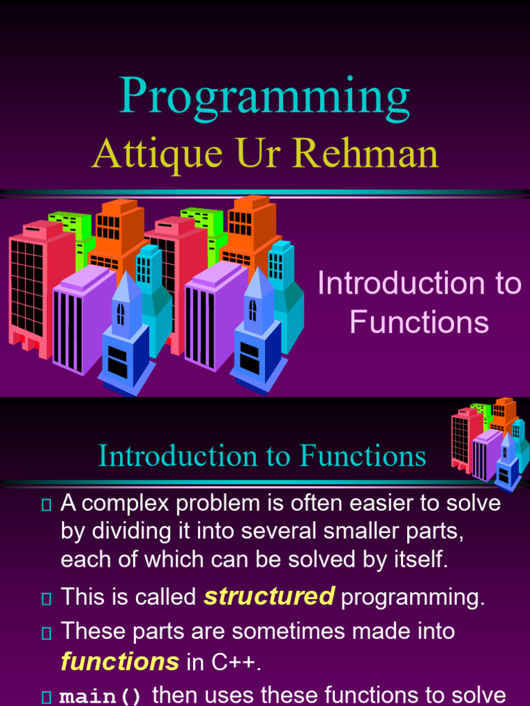 13 Functionsupdated Pdf Parameter Computer Programming Function Mathematics