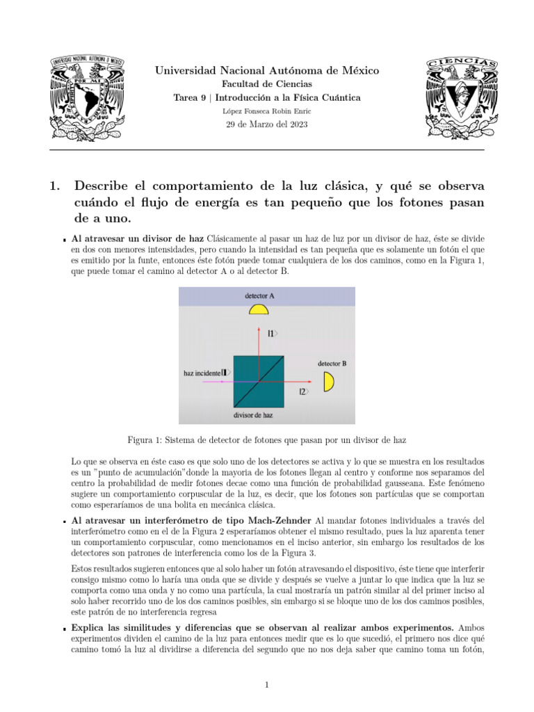 Tarea 9 IFC | PDF | Fotón | Ligero