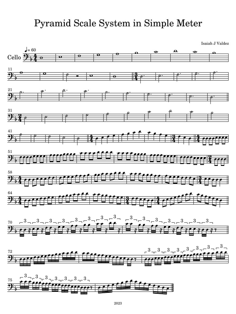 Pyramid Scale System in Simple Meter | PDF