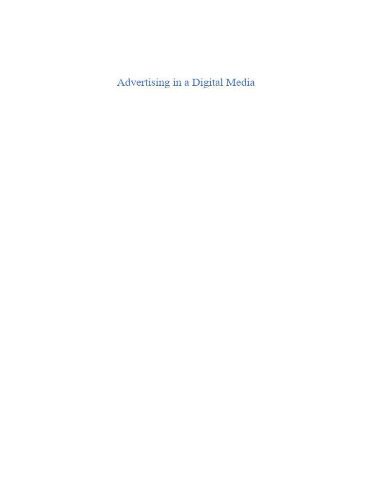 ADVERTISING | PDF | Marketing | Advertising