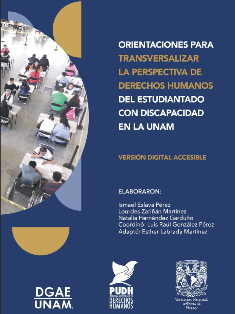 UNAM DGAE PUDH OTPS PDF Version Accesible | PDF | Invalidez | Derechos ...