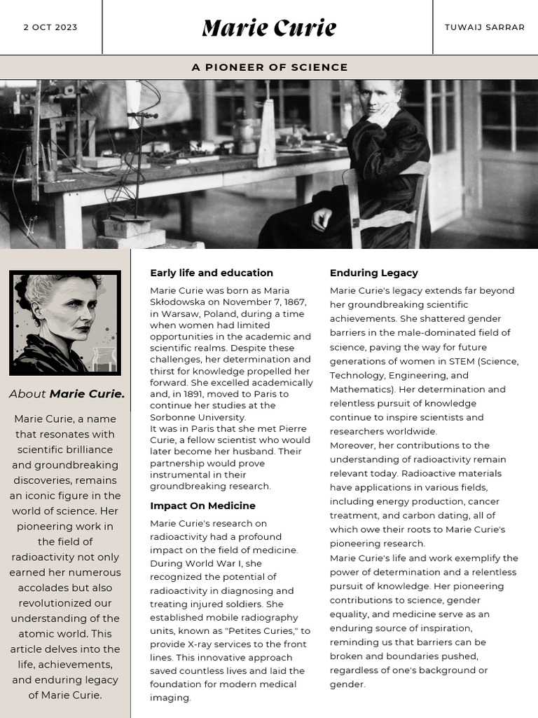 Marie Curie | PDF