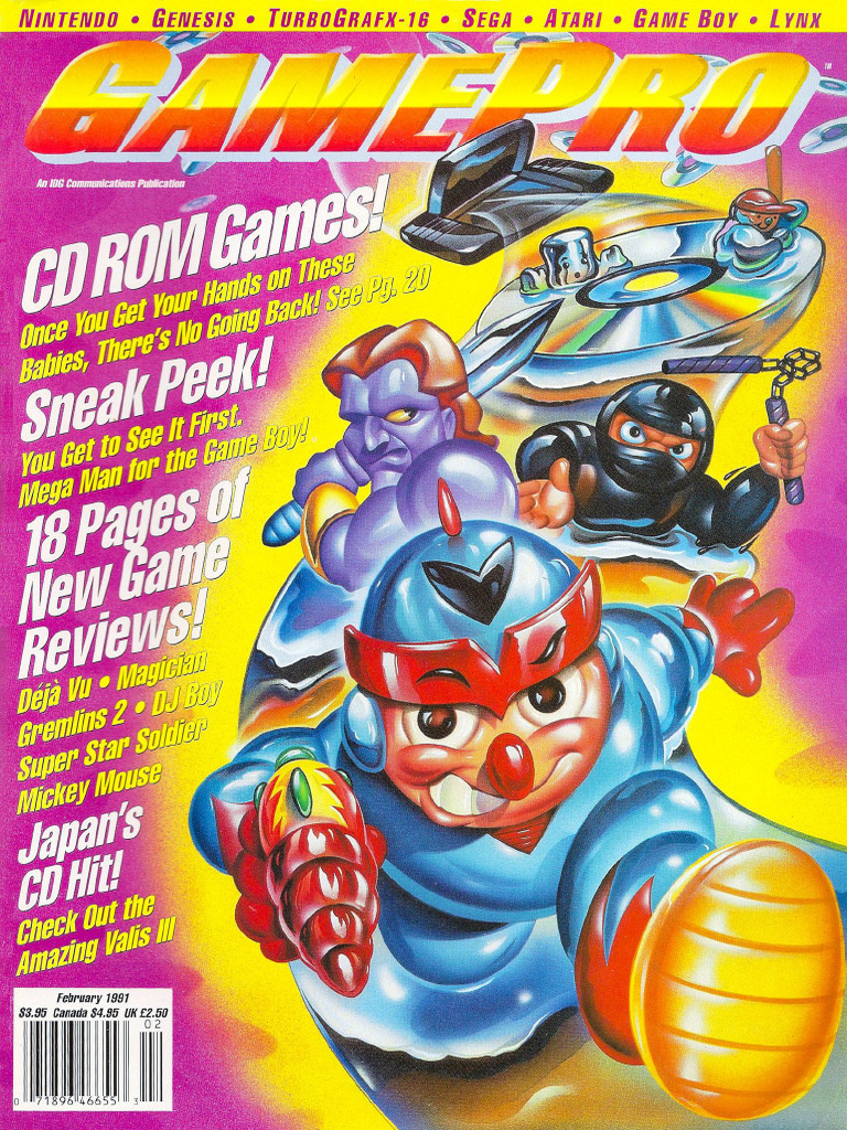 GamePro 019 Feb 1991 CD ROM Game | PDF