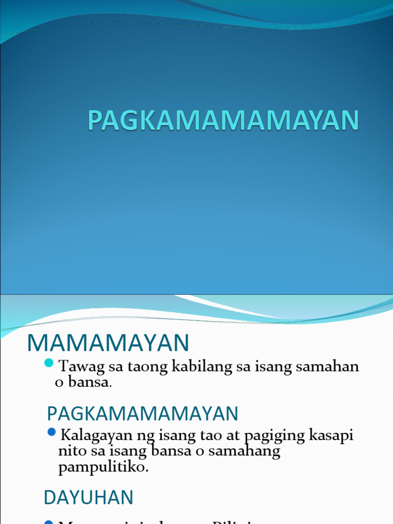 Pagkamamayan | PDF
