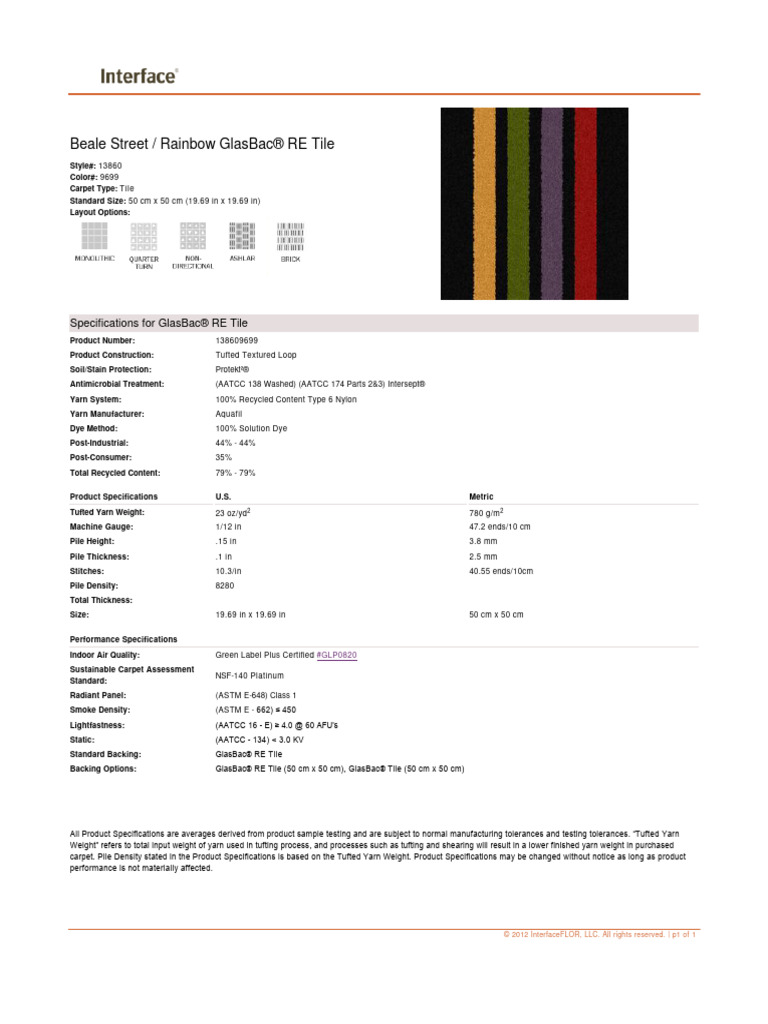 Interface Flor - Product Details | PDF