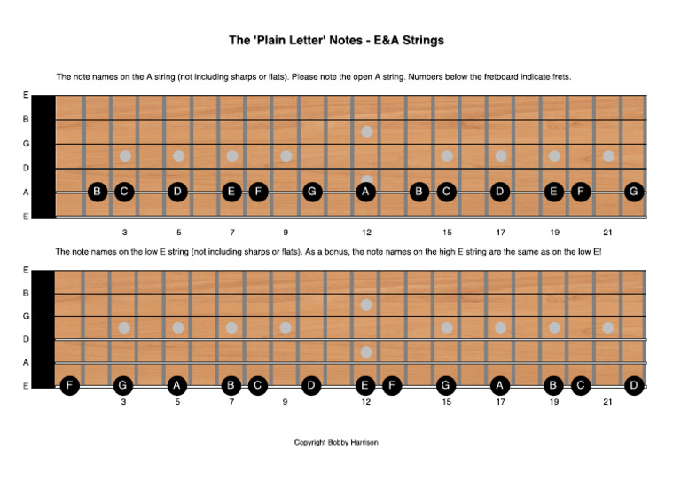1.Nd The Plain Letter Notes e A Strings | PDF