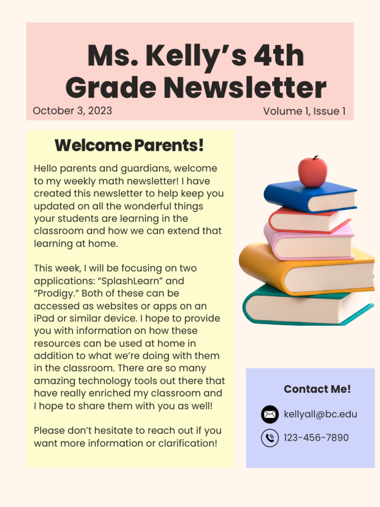Math Newsletter | PDF