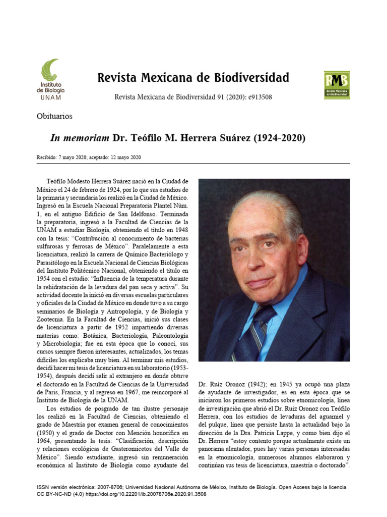 Teofilo Herrera-Orbituario | PDF