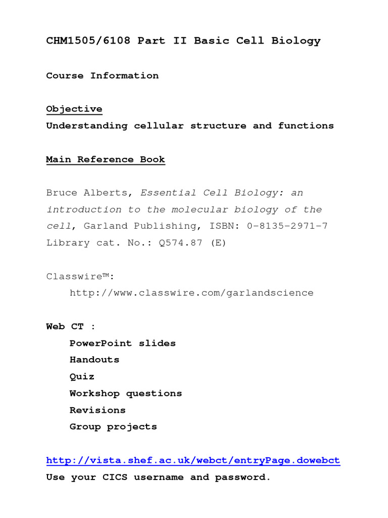Basic Cell Biology-Quiz | PDF | Lipid Bilayer | Cell Membrane