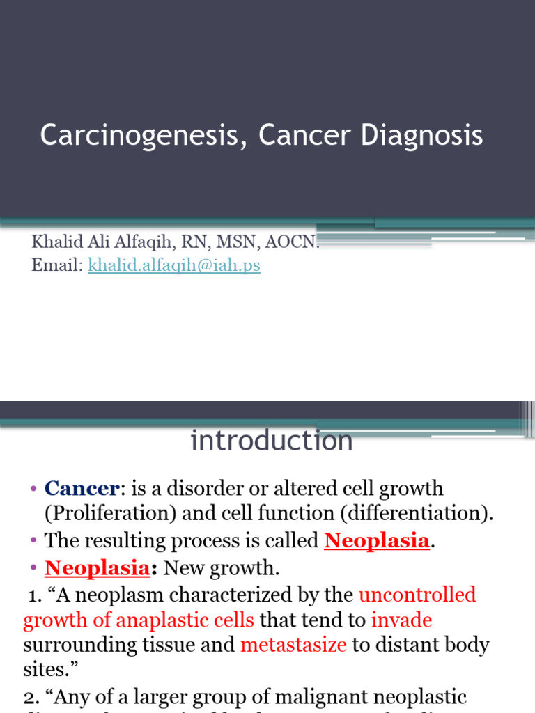 Cancer Pathophysiology Overview | PDF | Cancer | Carcinogenesis