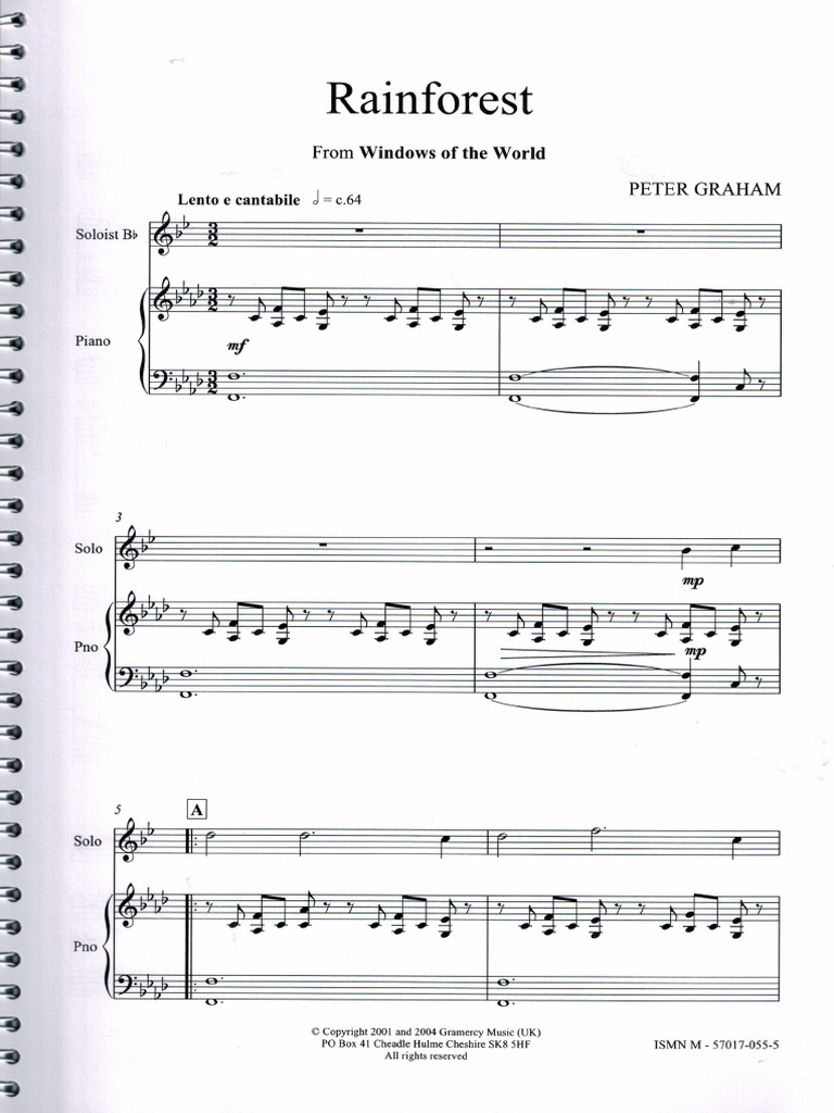 Peter Graham - Lyric Album - Piano Part | PDF