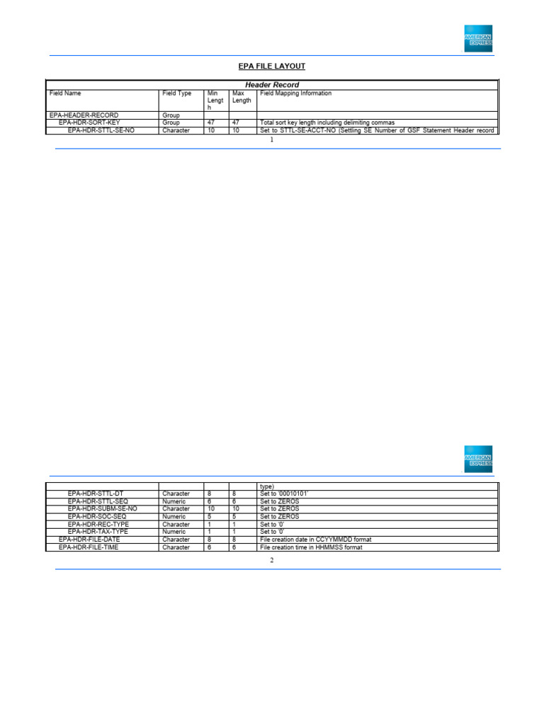 IDC EPA Layout Definition | PDF | Payments | Discounting