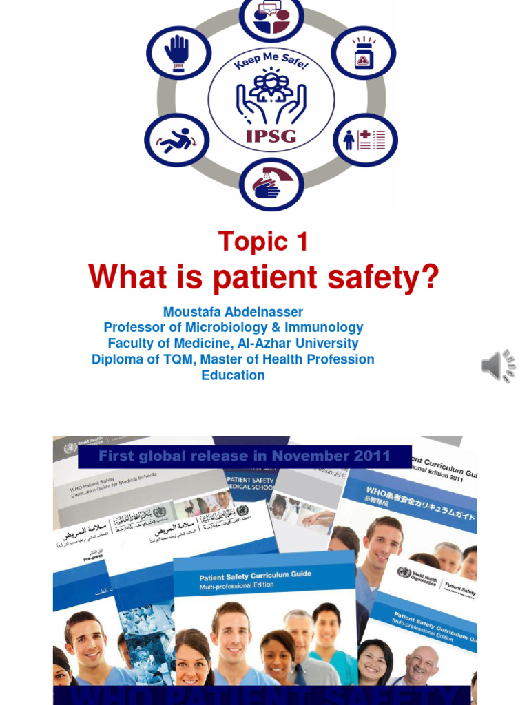 Patientsafety (Topic1) | PDF | Patient Safety | Health Care