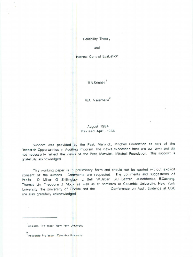 Reliability Theory | PDF