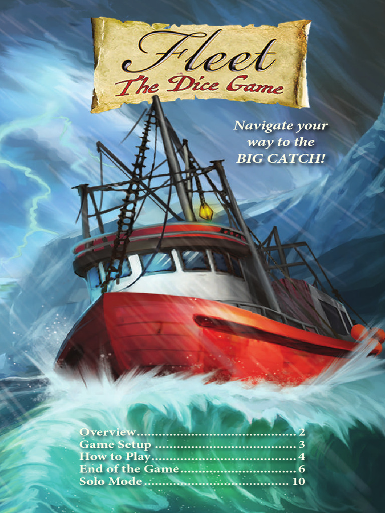 71 Fleet The Dice Game Rulebook | PDF | Fish | Fish And Humans