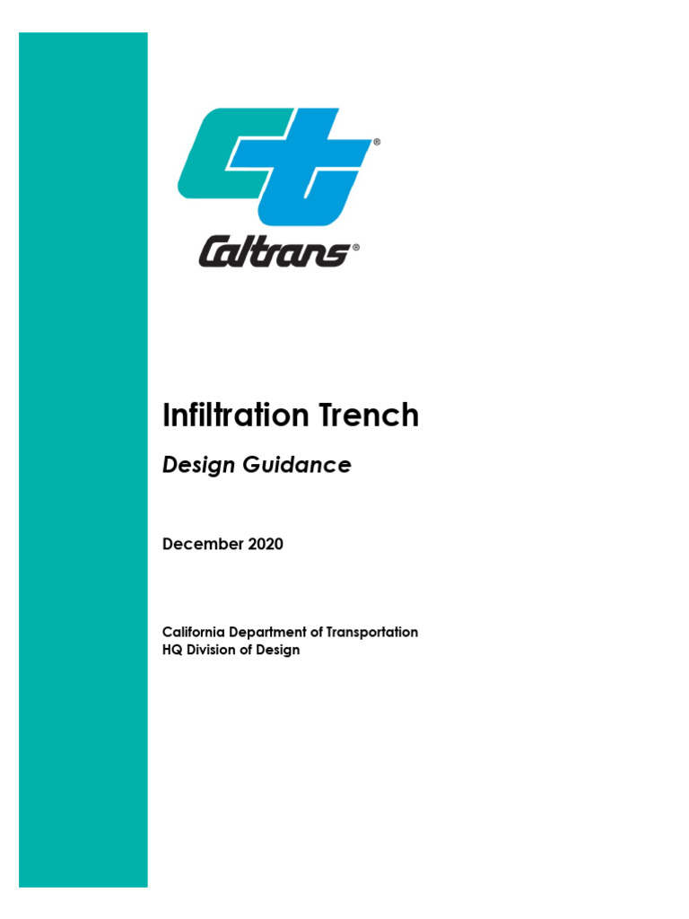 Infiltration Trench Design Guidance | PDF | Stormwater | Surface Runoff