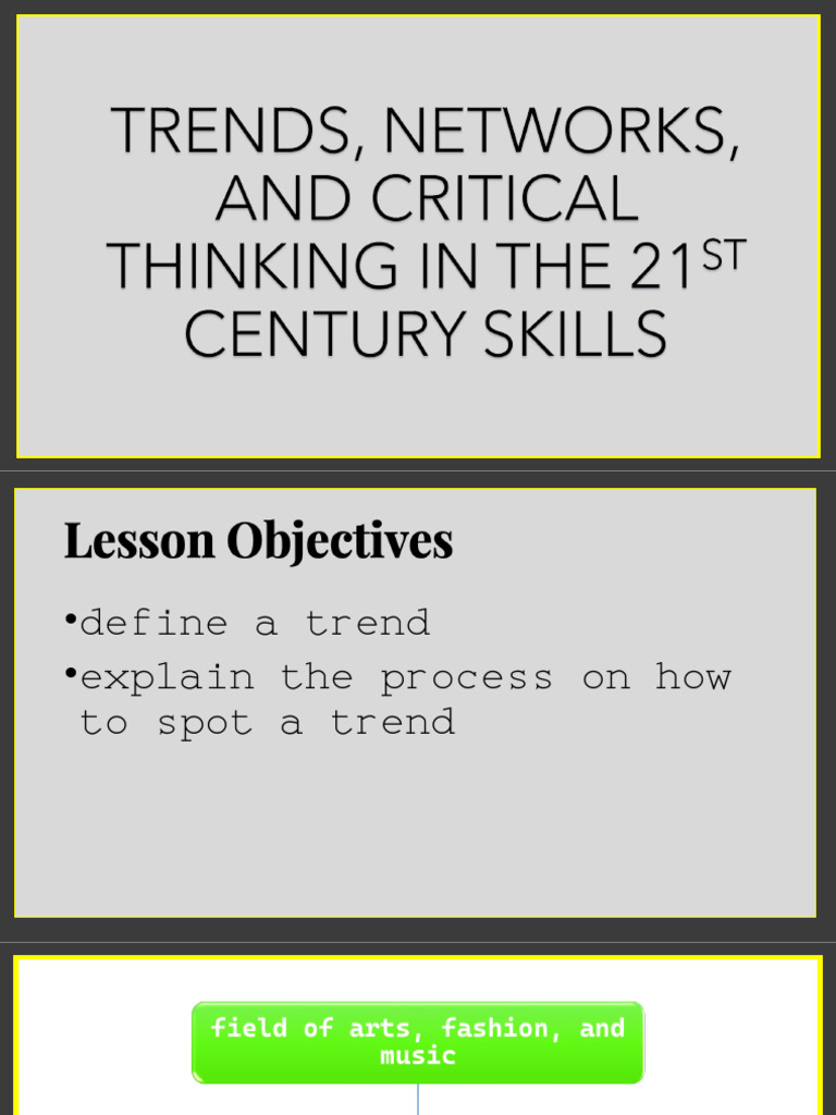 1.TRENDS, NETWORKS, AND CRITICAL THINKING IN 21st CENTURY SKILLS | PDF | Cost Of Living | Cognition