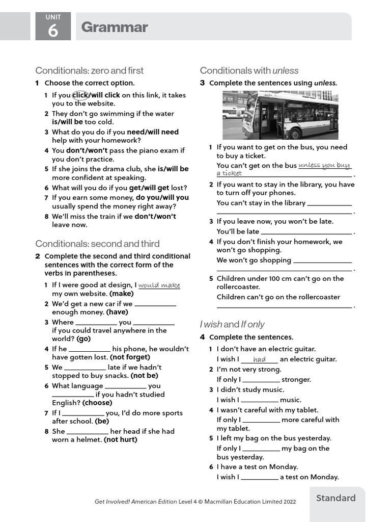 l4 Unit6 Standard Gram Voca | PDF