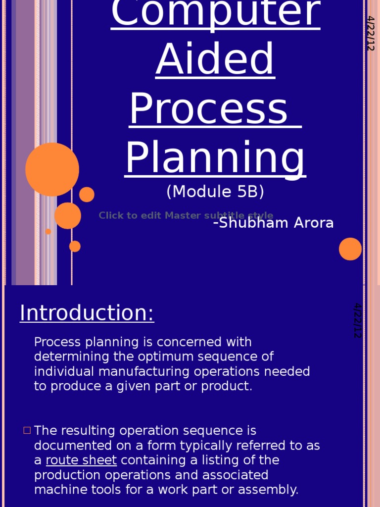 An Overview of Computer Aided Process Planning and its Benefits for ...