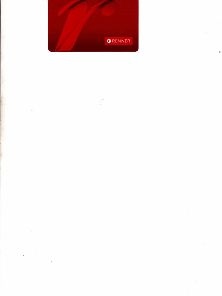 Cartao Renner Frente e Verso | PDF