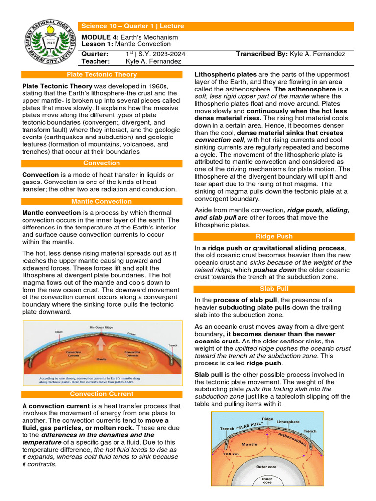 Inbound 4455879487521745204 | PDF | Plate Tectonics | Convection