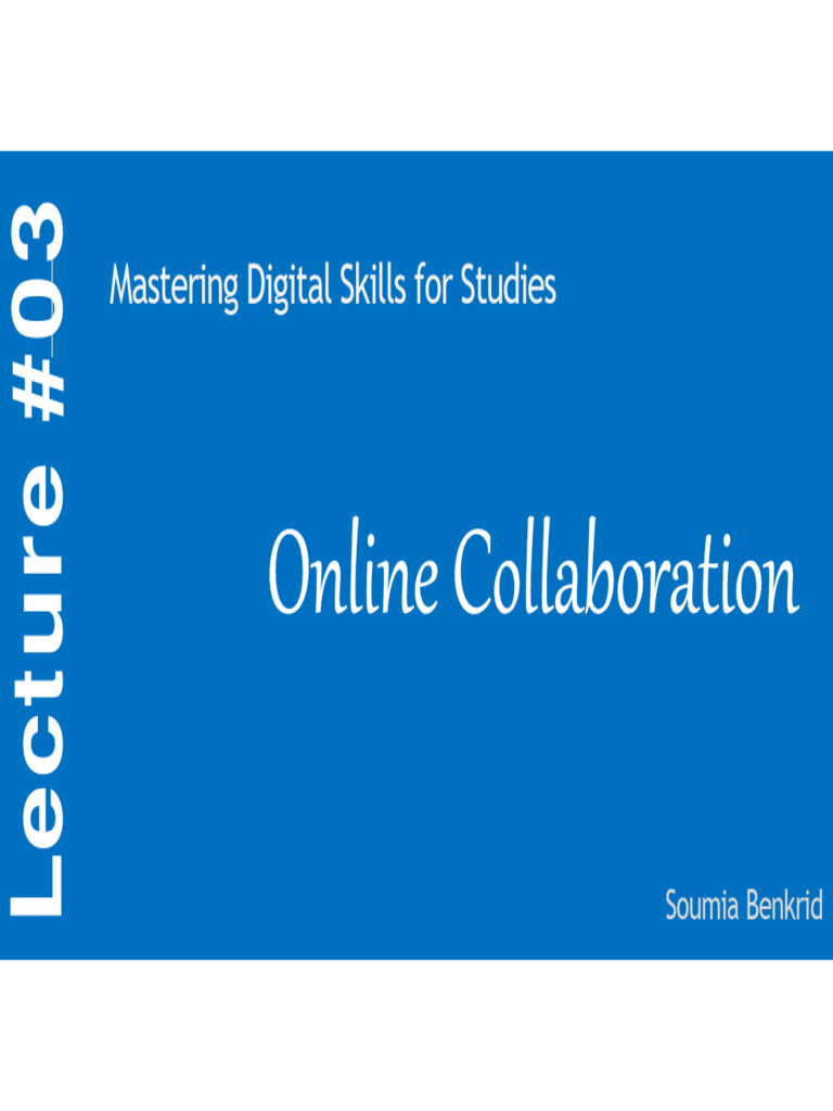 Online Collaboration | PDF | Collaboration | Computer Science