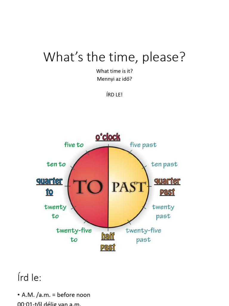 Whats Time Please | PDF